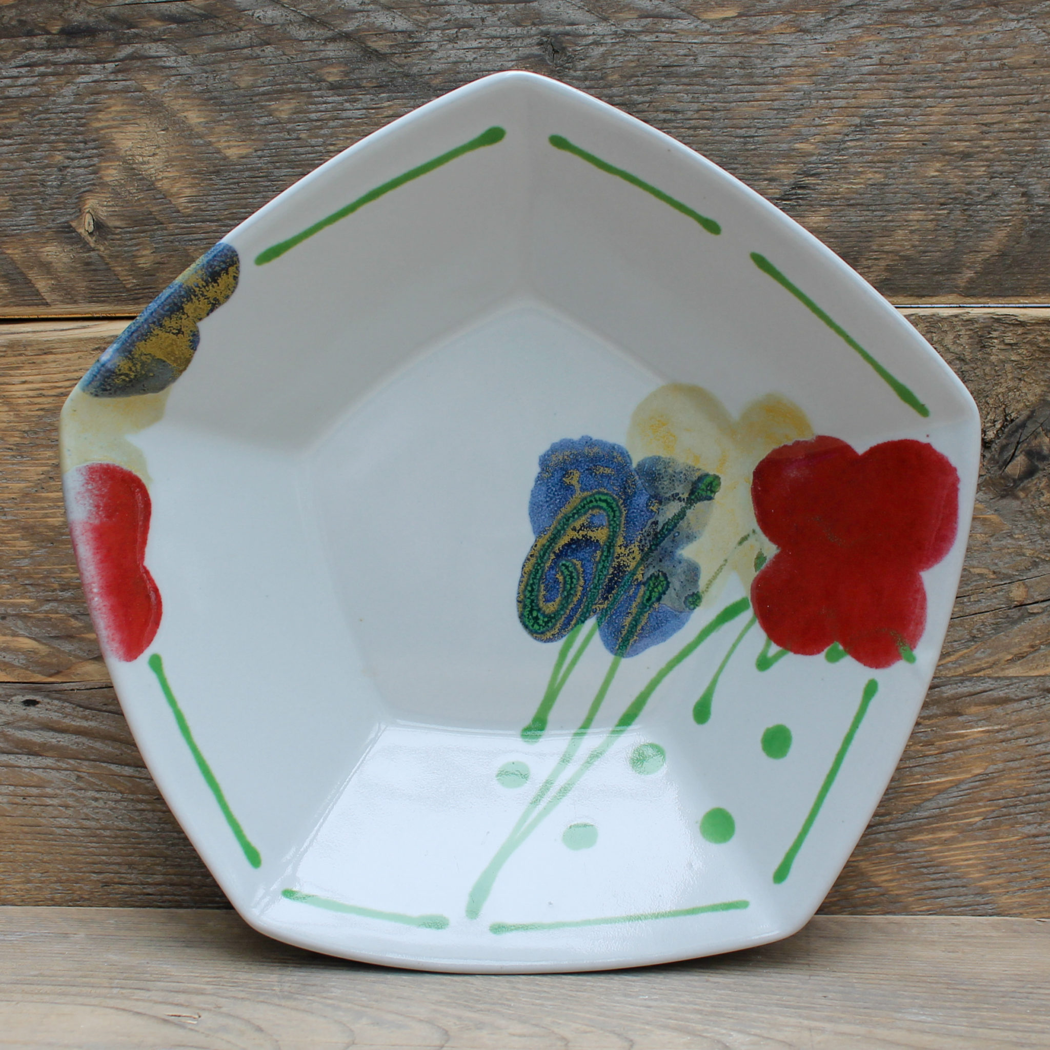 Poppy Pentagonal Bowl | Grayshott Pottery