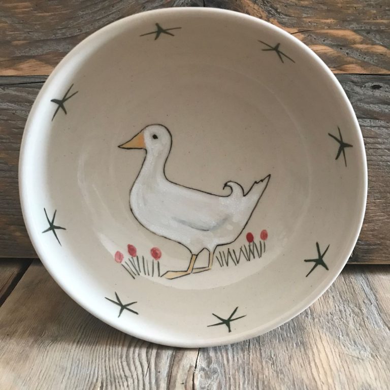 Desmond Duck Cereal Bowl | Grayshott Pottery